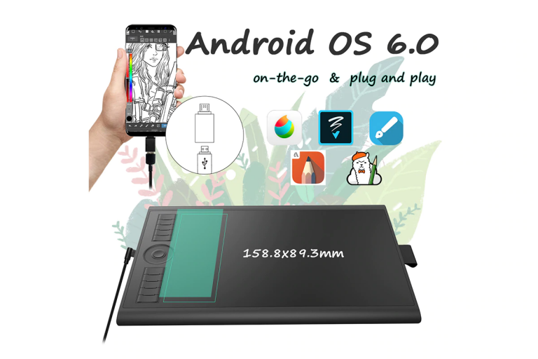 GAOMON M10K PRO 10 * 6.25'' Graphic Pen Tablet Drawing Board with 8192 ...