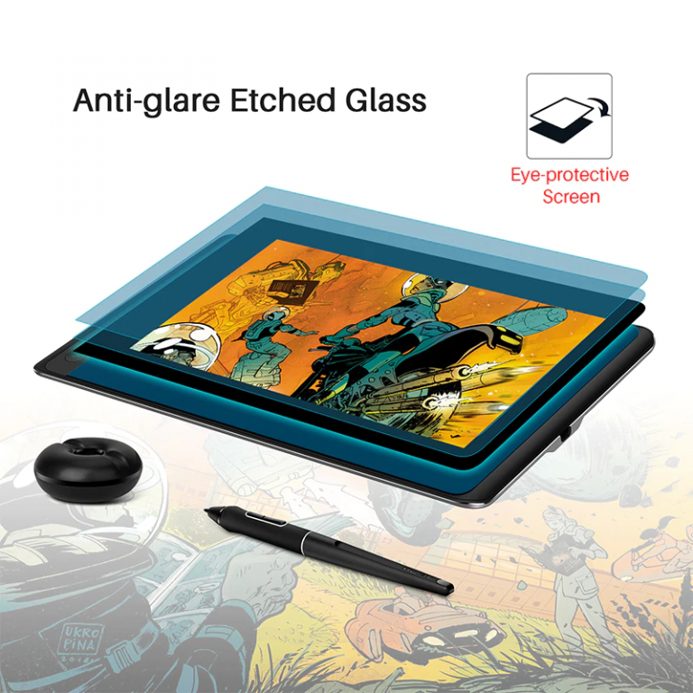 HUION Kamvas Pro 12 GT-116 Pen Tablet Monitor Art Graphics Drawing Pen ...