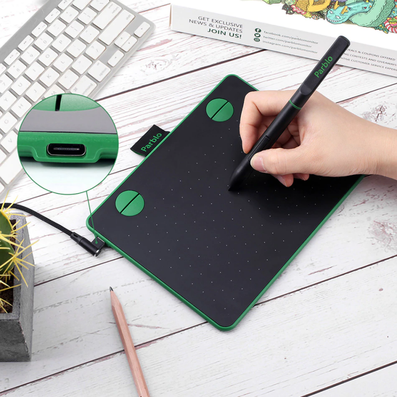 New Arrival Parblo A640 6*4 Inch Large Active Area Professional ...