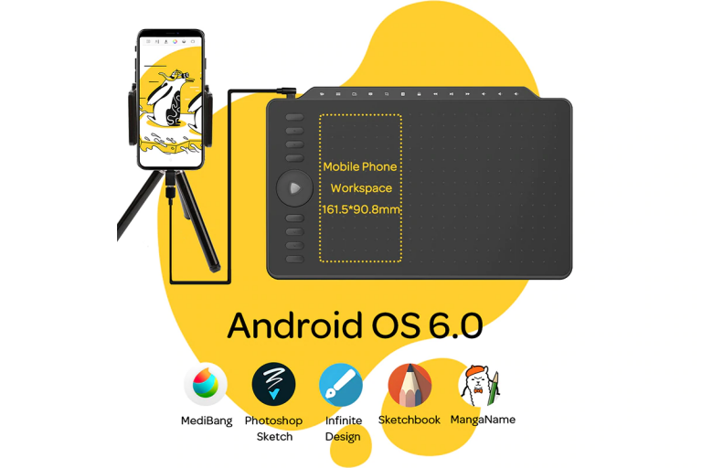 New addition GAOMON M1220 12 Inch Tilt Support Graphic Drawing Tablet ...